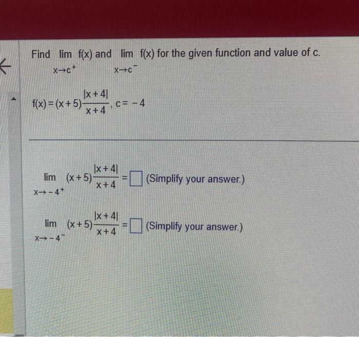 Suppose that limx→2f(x)=7 and limx→2g(x)=−8. Find the | Chegg.com