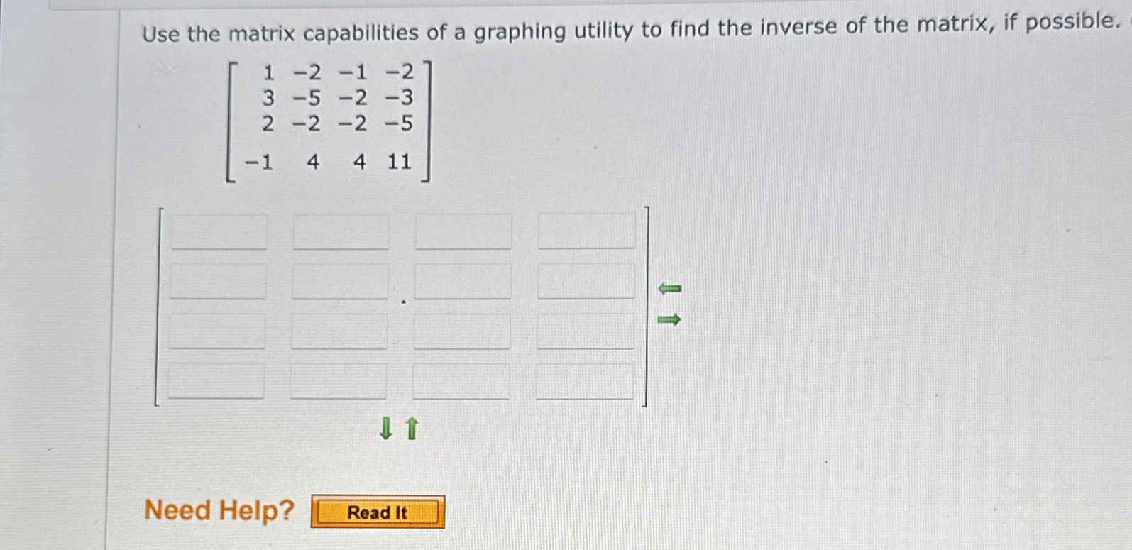 Use the matrix capabilities of a graphing utility to | Chegg.com