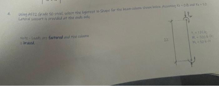 Lateral suppors is provided at the eids onlth. Note- | Chegg.com
