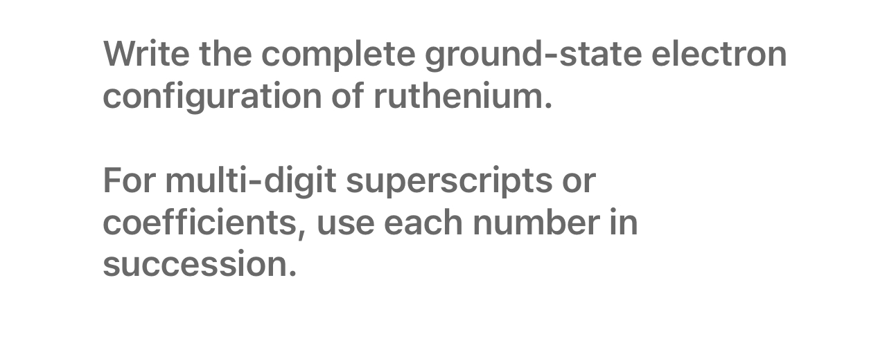 Solved Write The Complete Ground State Electron