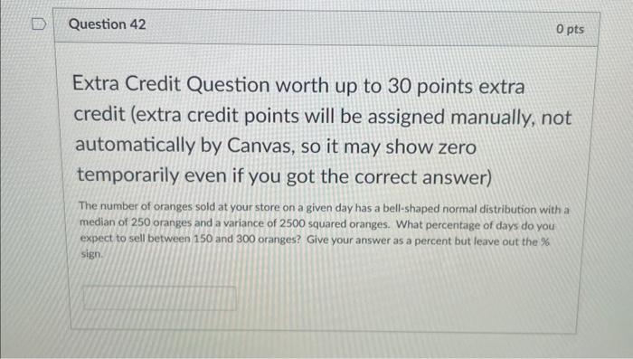 Solved Extra Credit Question worth up to 30 points extra | Chegg.com