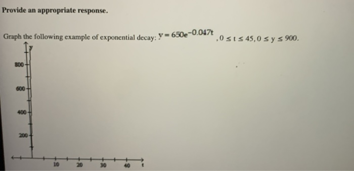 Solved Provide an appropriate response. Graph the following | Chegg.com
