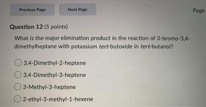 Solved Previous Page Next Page Page Question 12 (5 points) | Chegg.com