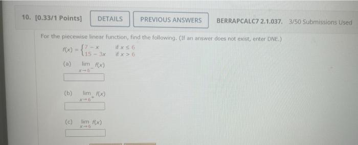 Solved For the piecewise linear function, find the | Chegg.com