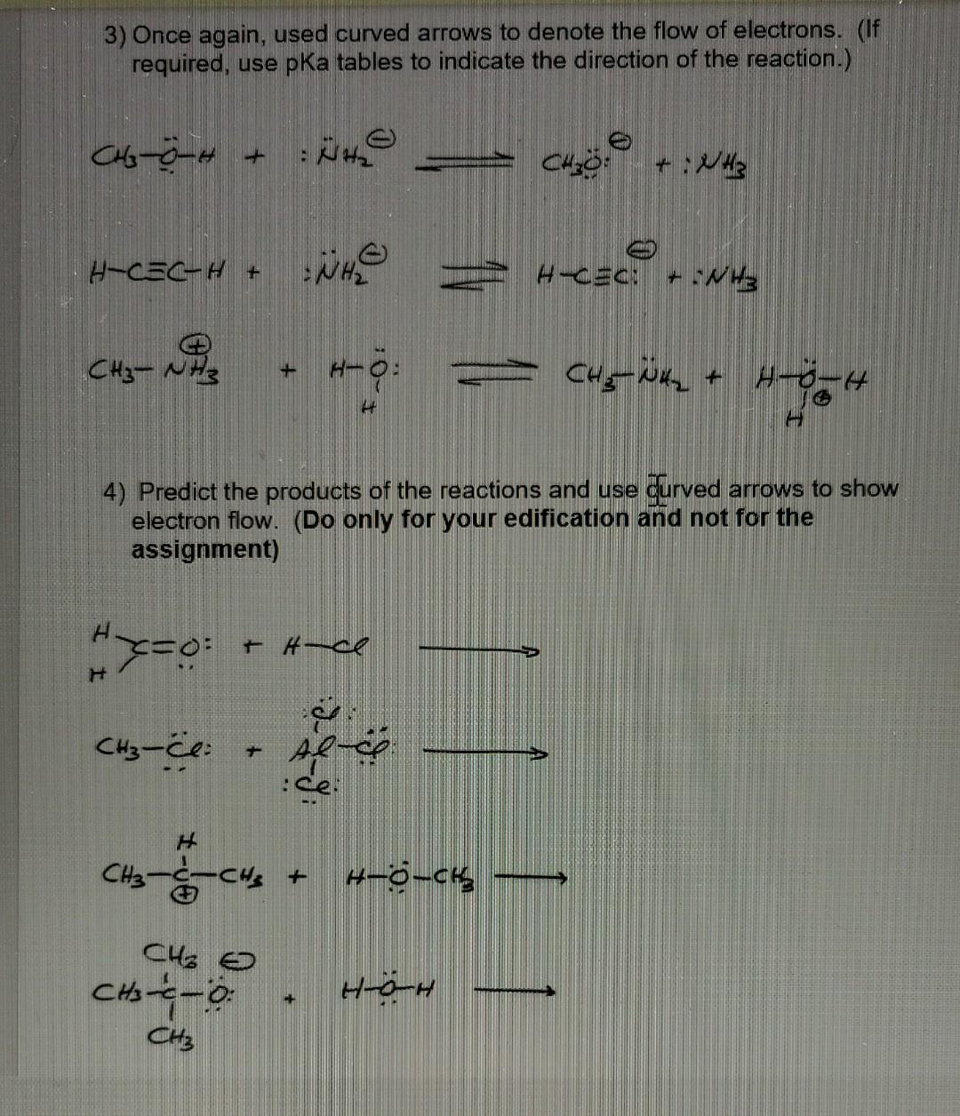 Solved REACTION MECHANISM PROBLEMS 1) Use curved arrows to | Chegg.com