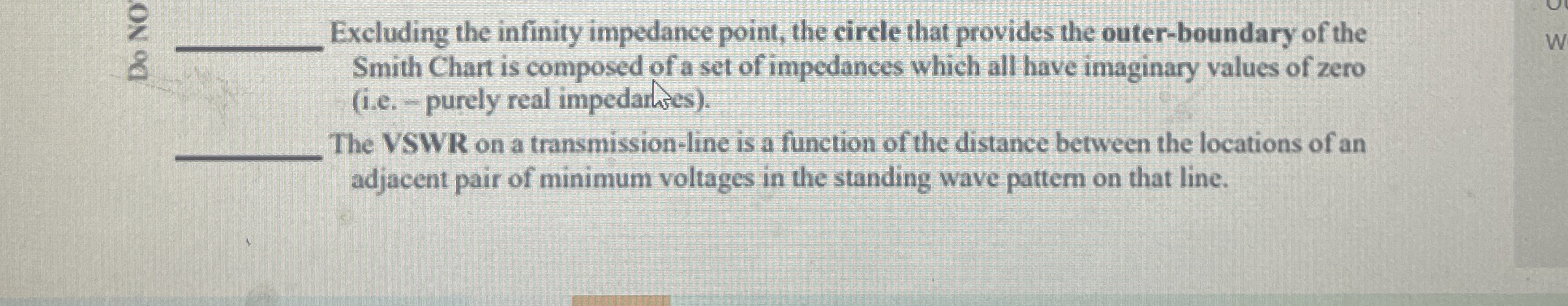Solved Excluding the infinity impedance point, the circle | Chegg.com