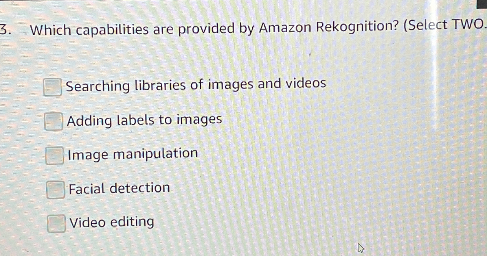 Solved Which capabilities are provided by Amazon | Chegg.com