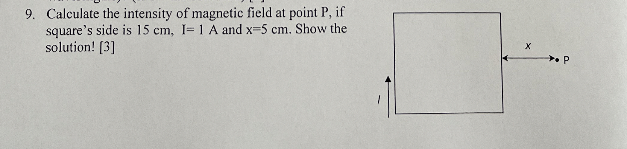 Solved Calculate the intensity of magnetic field at point P, | Chegg.com