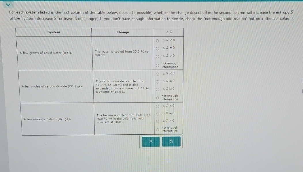 Solved by an EXPERT For each system listed in the first column of the | Chegg.com