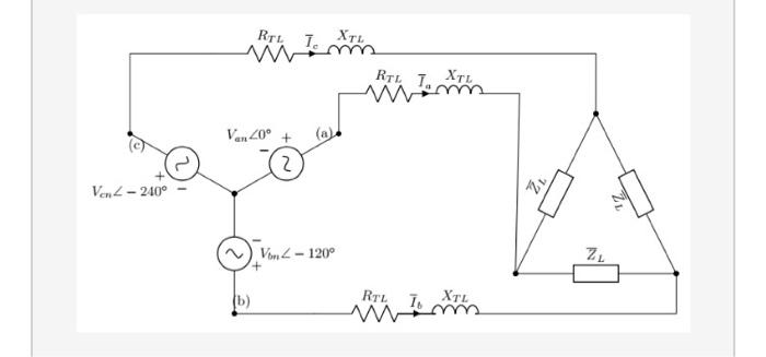 Solved For the system shown let the generator phase voltage | Chegg.com