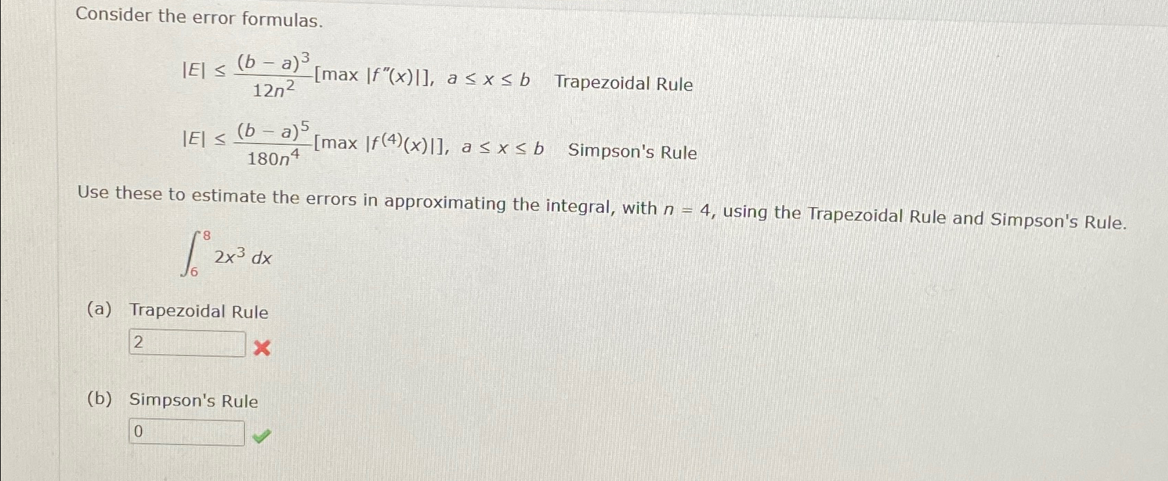 Solved Consider the error | Chegg.com