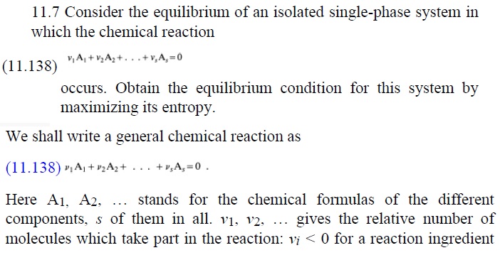 Solved 11.7 ﻿Consider the equilibrium of an isolated | Chegg.com