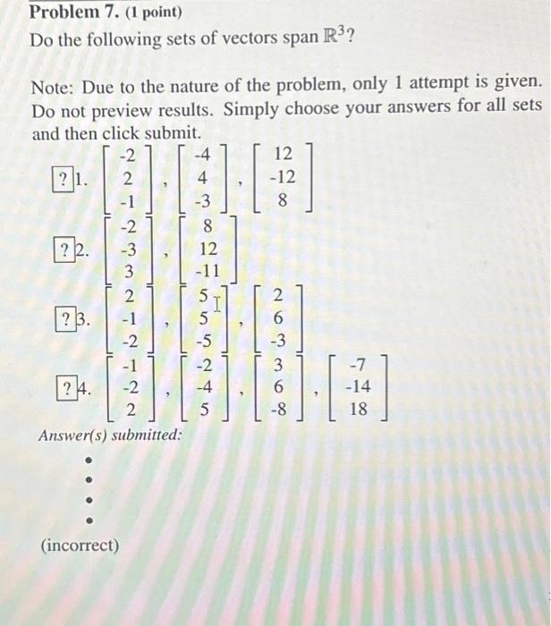 Solved ⎣⎡−22−1⎦⎤,⎣⎡−44−3⎦⎤,⎣⎡12−128⎦⎤⎣⎡−2−33⎦⎤,⎣⎡812−11⎦⎤⎣⎡2 | Chegg.com