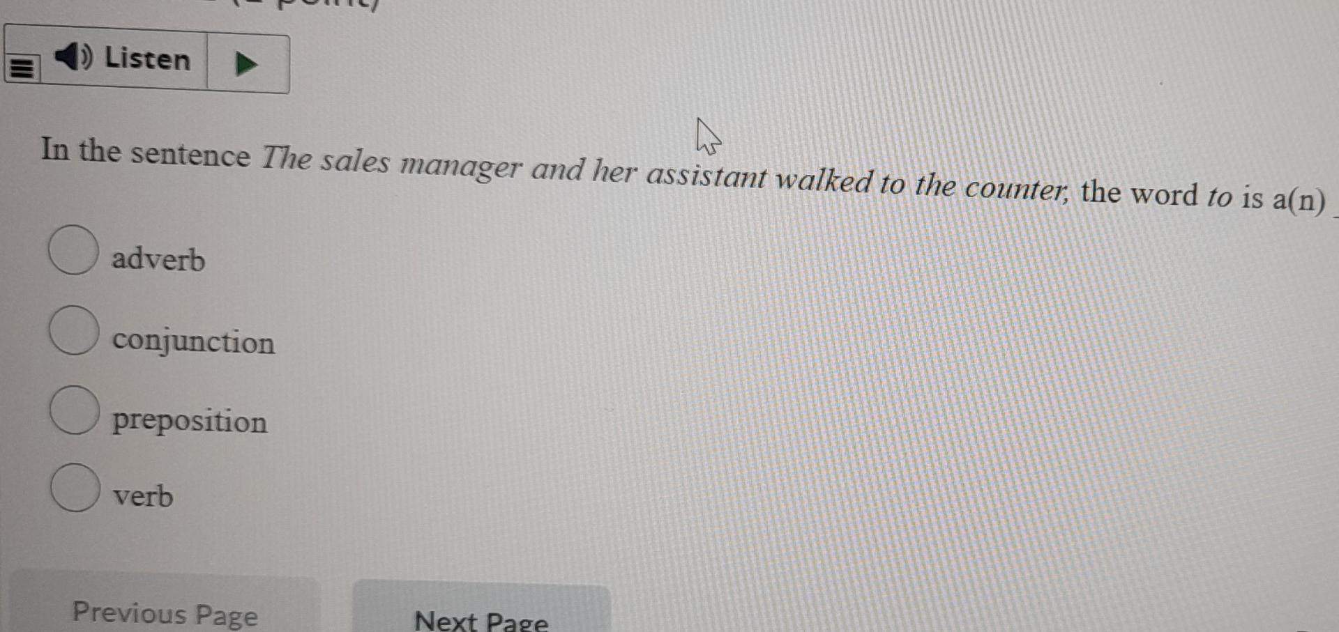Listen In the sentence The sales manager and her | Chegg.com