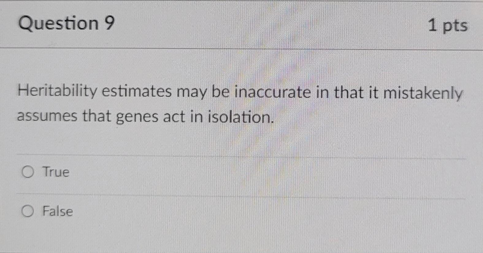 Solved Heritability estimates may be inaccurate in that it | Chegg.com