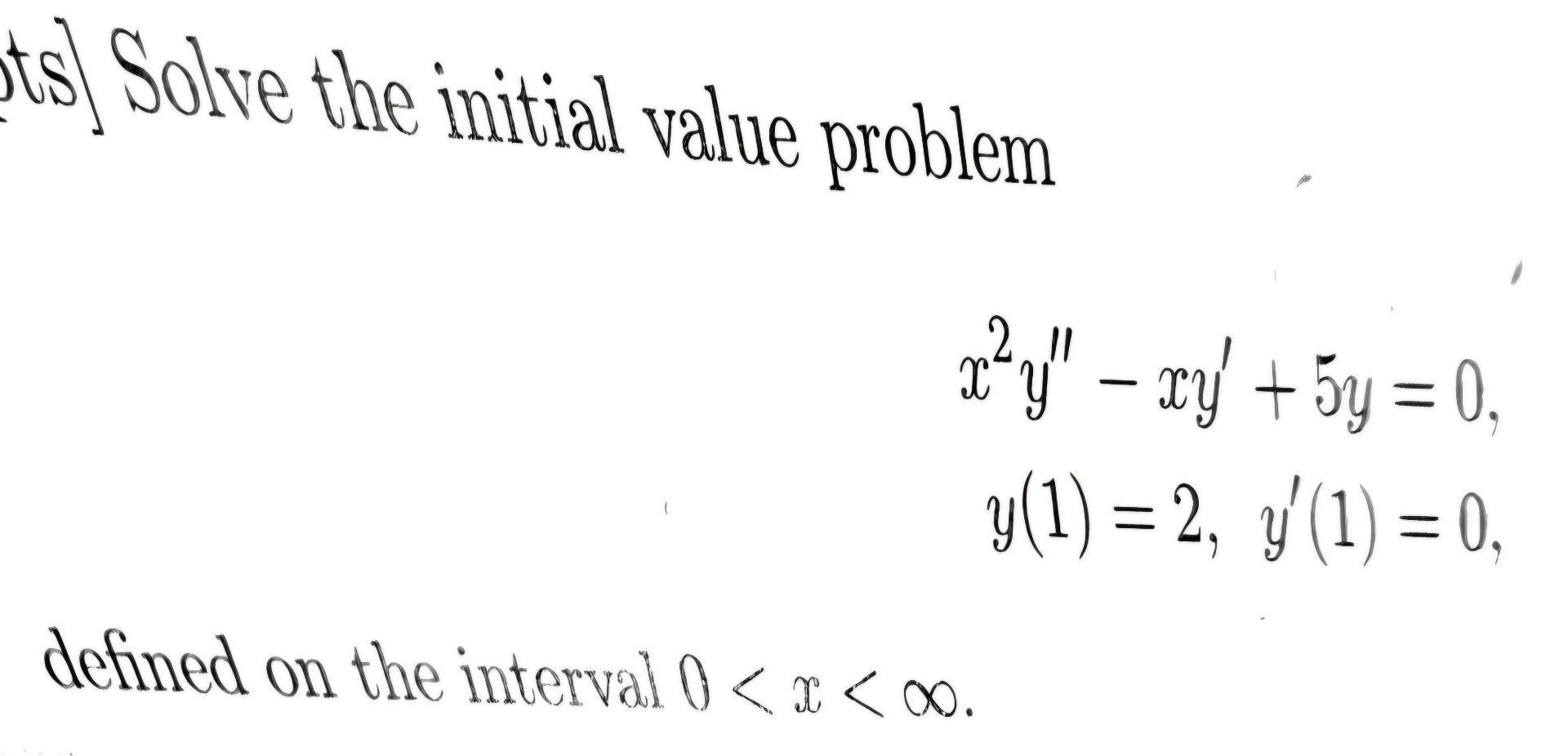 tts) ﻿Solve the initial value | Chegg.com