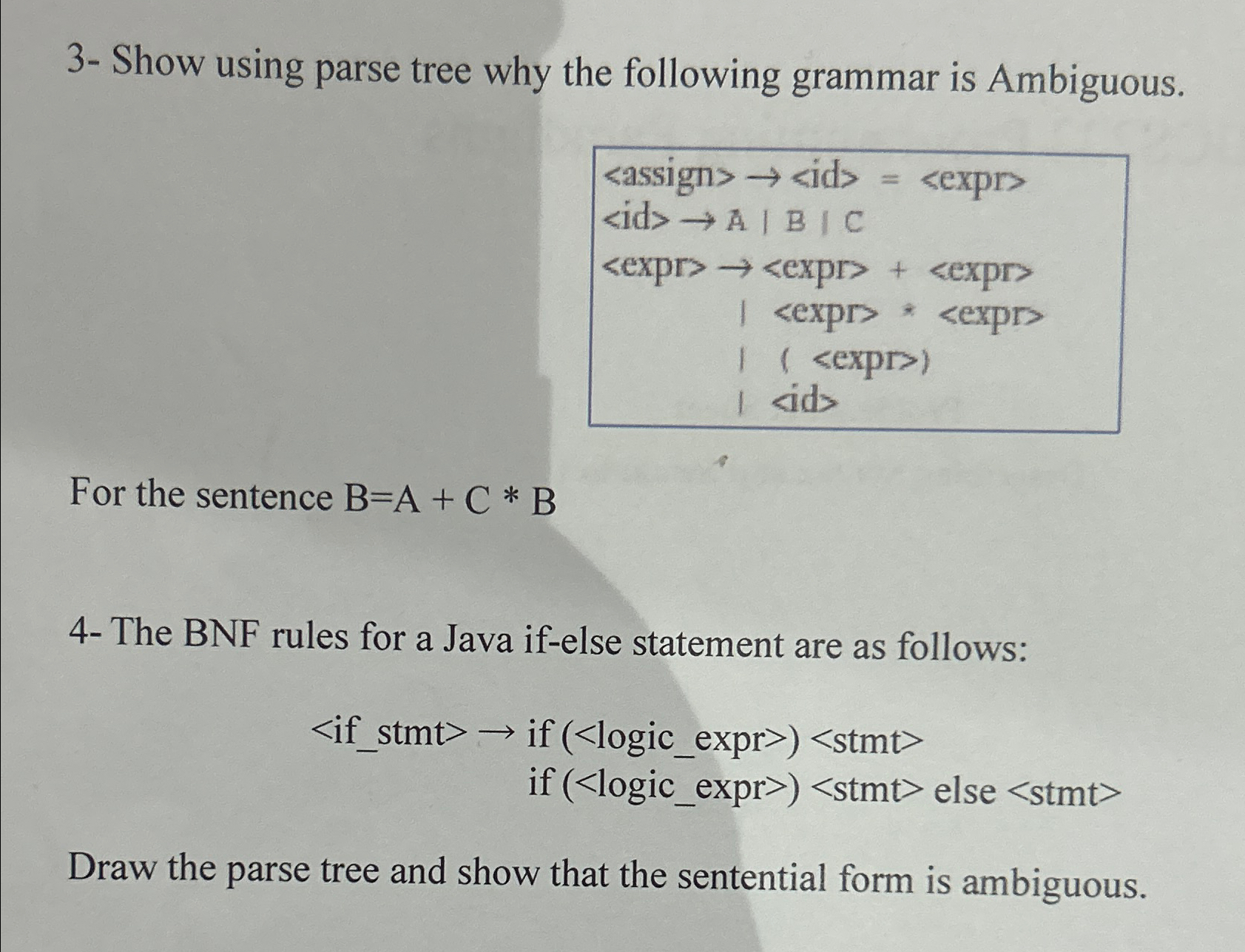 Solved please solve both questions | Chegg.com
