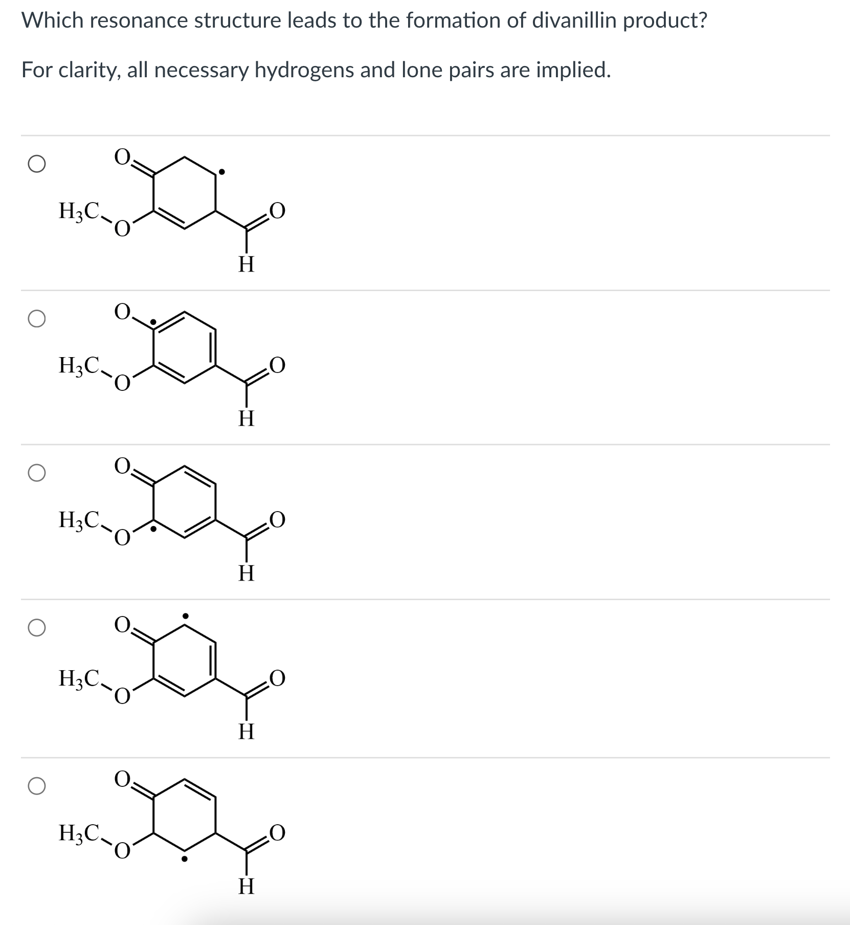 Solved Which resonance structure leads to the formation of | Chegg.com