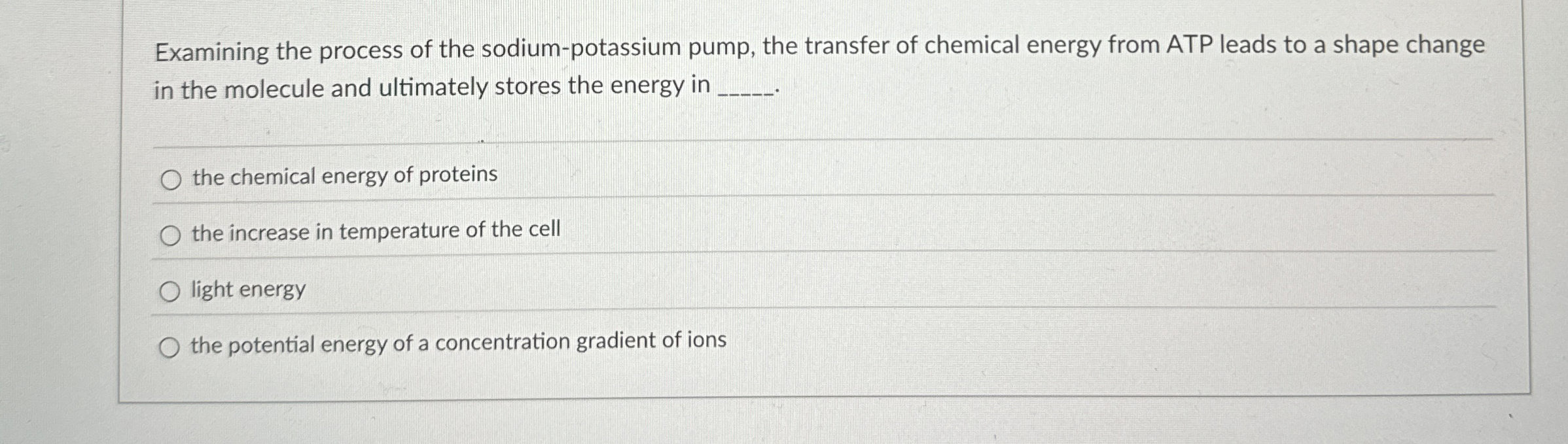 Solved Examining the process of the sodium-potassium pump, | Chegg.com