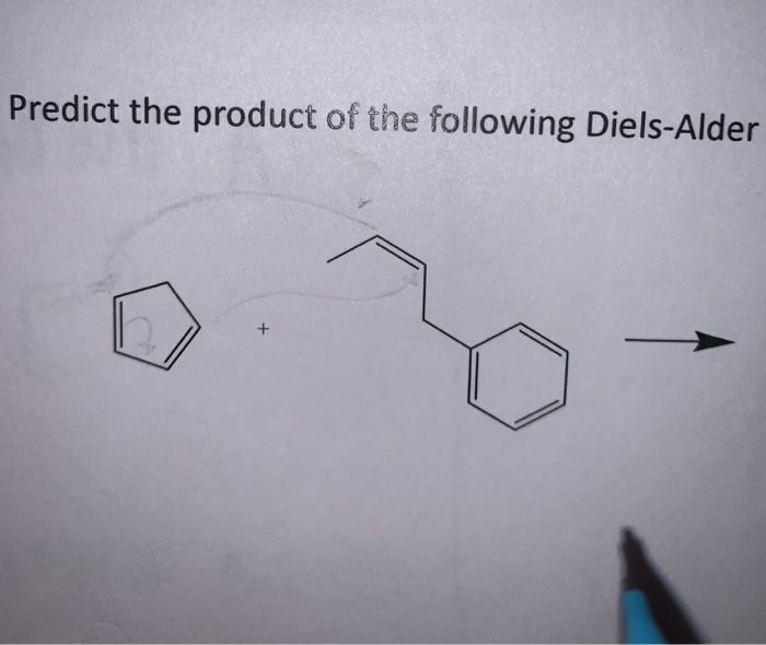Solved Predict the product of the following Diels-Alder | Chegg.com