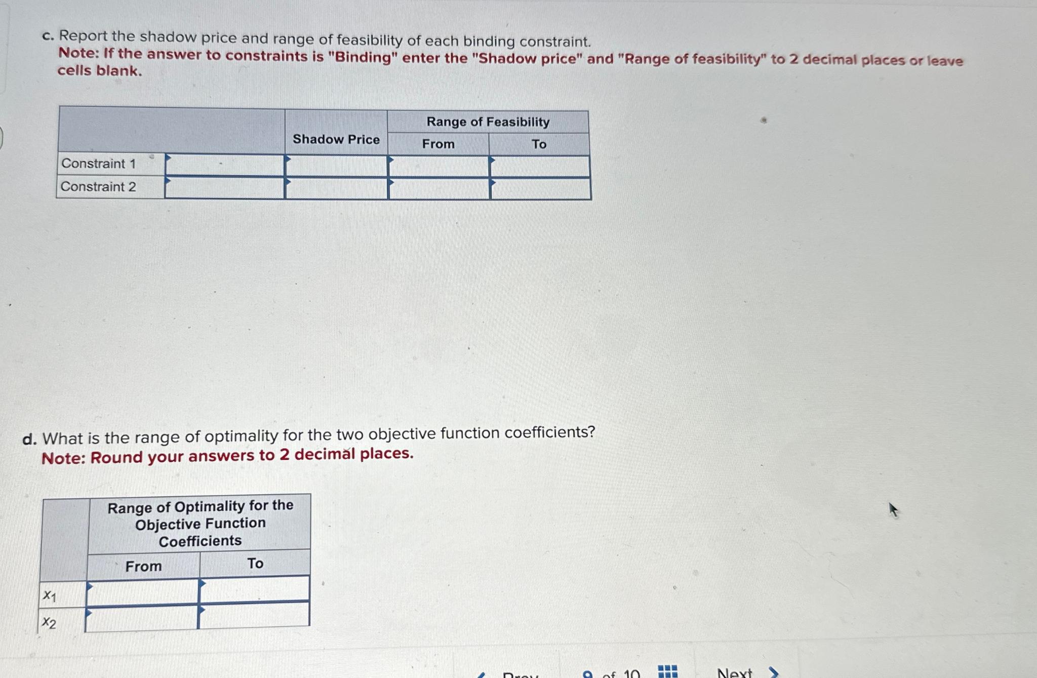Solved Maximize z=2.98x1+1.88x2, ﻿Subject to ﻿ ﻿Constraint | Chegg.com