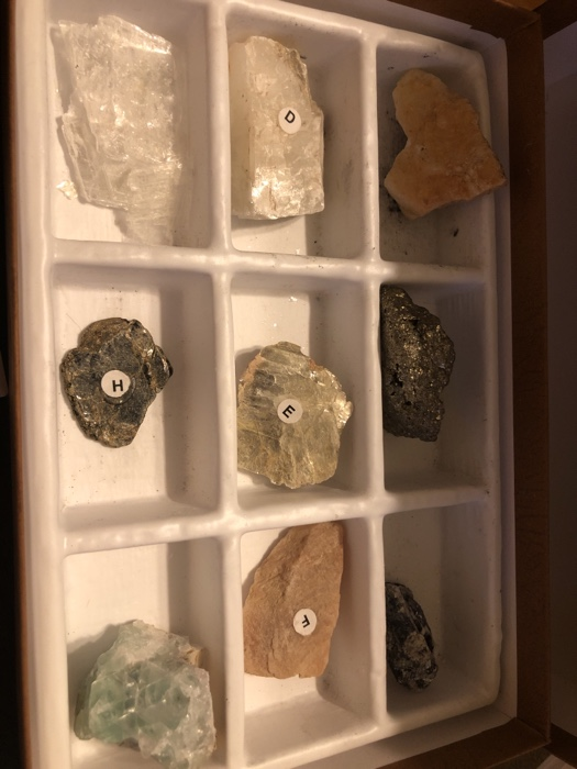 Table 5. Mineral Identification Mineral Color Clarity | Chegg.com