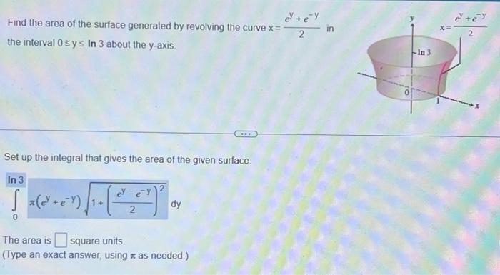 Solved Find the area of the surface generated by revolving | Chegg.com