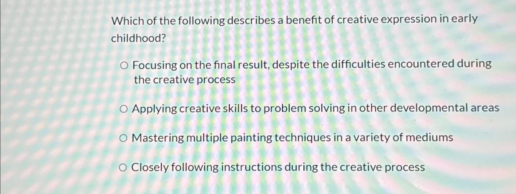 Solved Which of the following describes a benefit of | Chegg.com