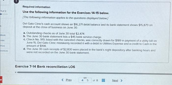 Solved 1 of 2 S Book Hint Print erences W Required | Chegg.com