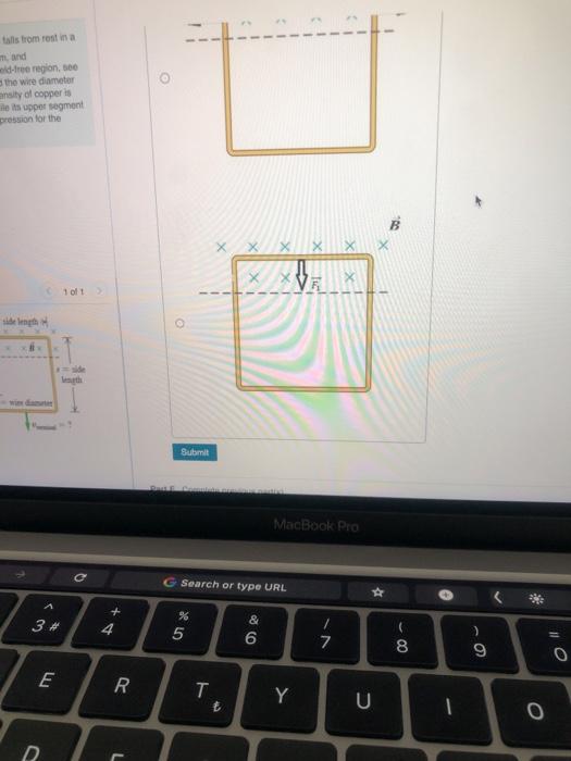 Solved Bridging Problem: A Falling Square Loop Part | Chegg.com