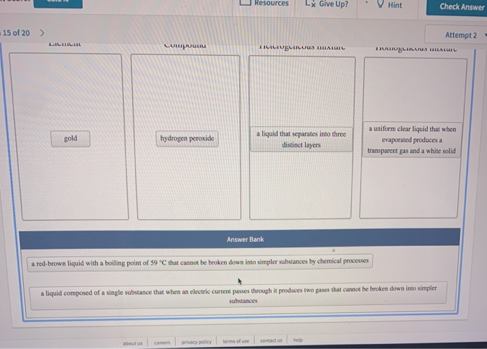 Solved Resources LX Give Up? V Hint Check Answer 15 of 20 > | Chegg.com