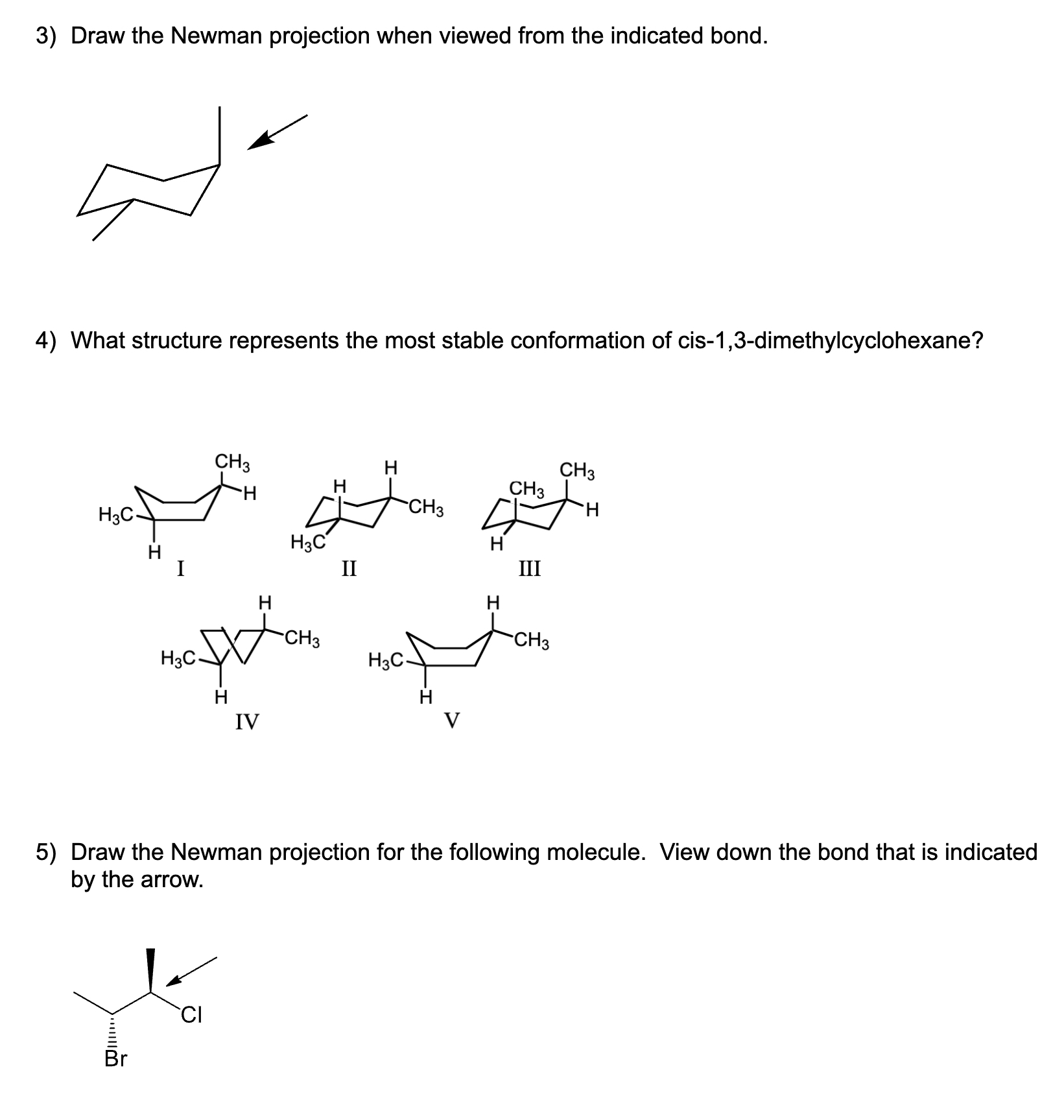Solved Draw the Newman projection when viewed from the | Chegg.com