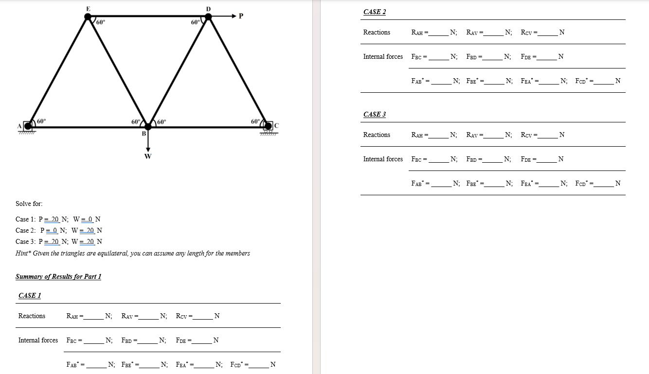 truss bridge analysis PART 1: Calculation of | Chegg.com