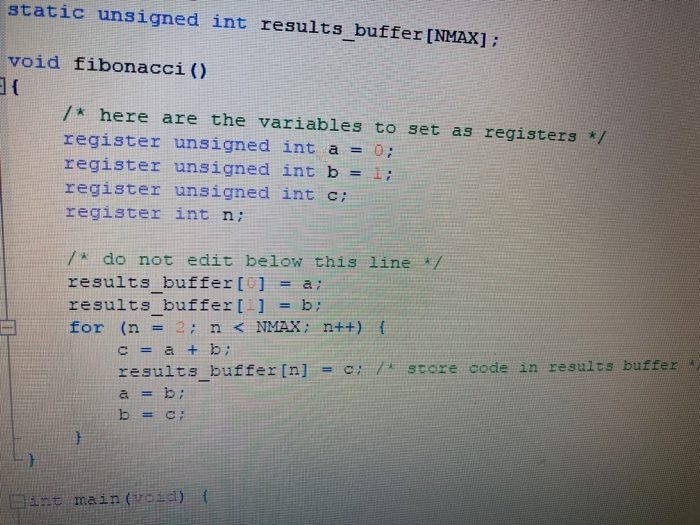Solved How To Make Variable In The Fibonacci Function A