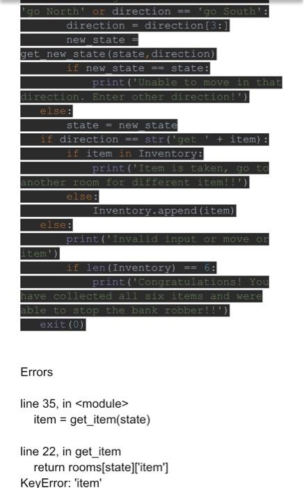 Solved I am getting two errors on my code (mentioned in last | Chegg.com