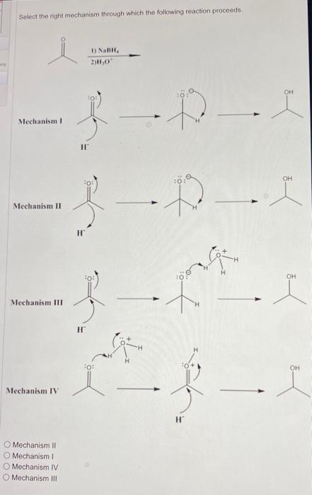 Solved Select the right mechanism through which the | Chegg.com