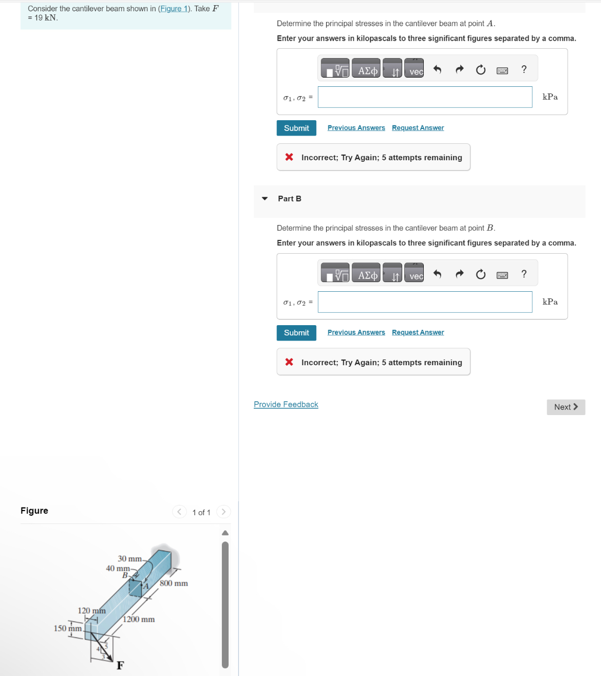 Solved Consider the cantilever beam shown in (Figure 1). | Chegg.com