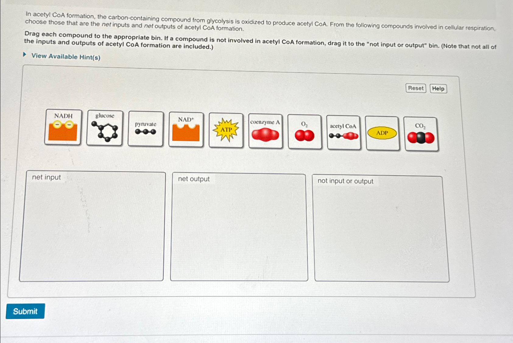 Solved In acety! COA formation, the carbon-containing | Chegg.com