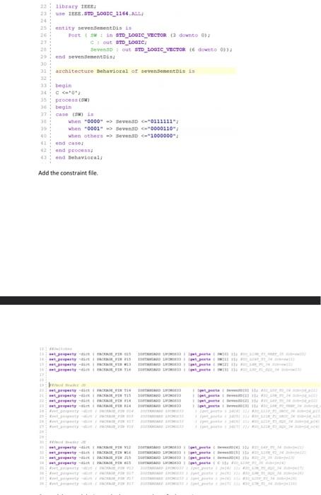 Solved Explain How To Find The Keypad Vhdl Code For The 5330
