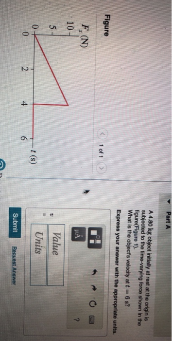 Solved Part A A 4.80 kg object initially at rest at the | Chegg.com