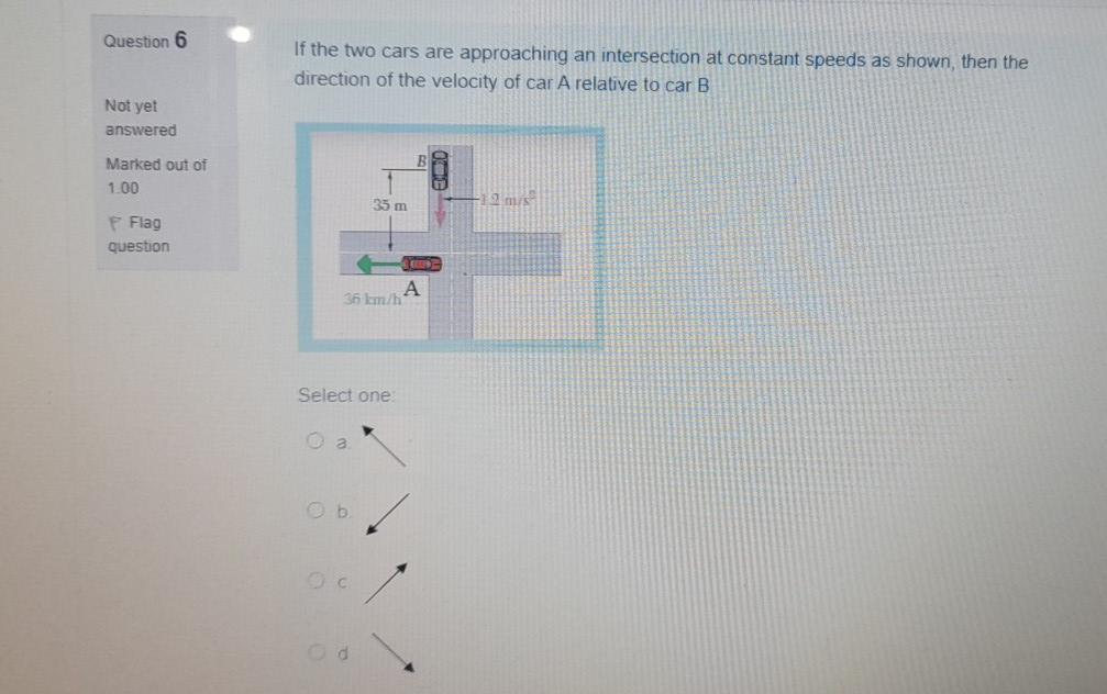 Solved Question 6 If the two cars are approaching an | Chegg.com
