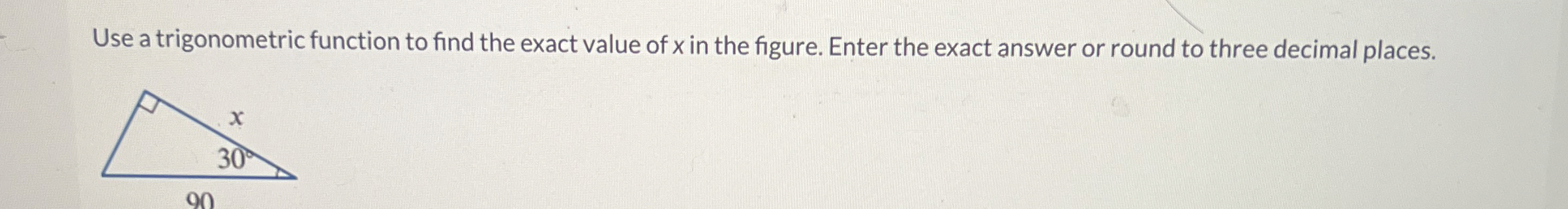 Solved Use a trigonometric function to find the exact value | Chegg.com