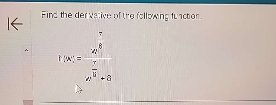 Solved Find the derivative of the following | Chegg.com