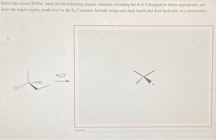 Solved Select The Correct Iupac Name For The Following