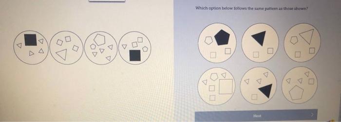 Solved Which option below follows the same pattern as those | Chegg.com