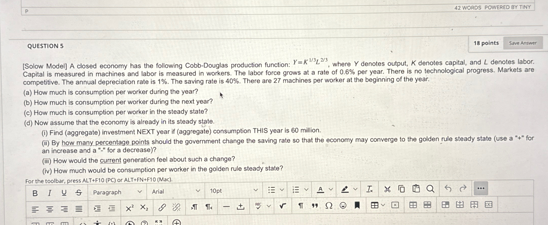 Solved P2 ﻿WORDS POWERED BY TINYQUESTION 518 ﻿points[Solow | Chegg.com