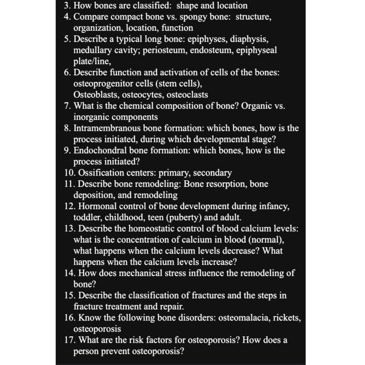 Solved How bones are classified: shape and location?Compare | Chegg.com