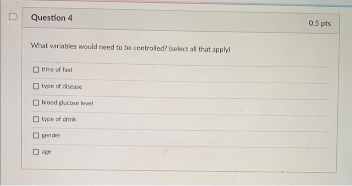 Solved For questions 1-6, refer to the experiment below: | Chegg.com