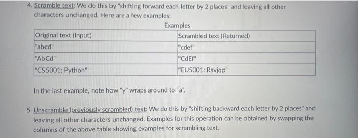 Solved In python, no dictionaries or classes allowed. The | Chegg.com