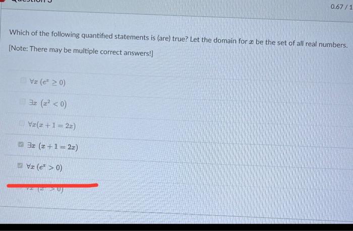 Solved Which of the following quantified statements is (are) | Chegg.com